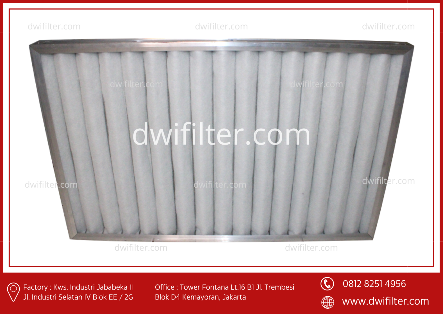 Pre Filter Media Washable 30 Micron Frame Aluminium - Produsen Filter ...