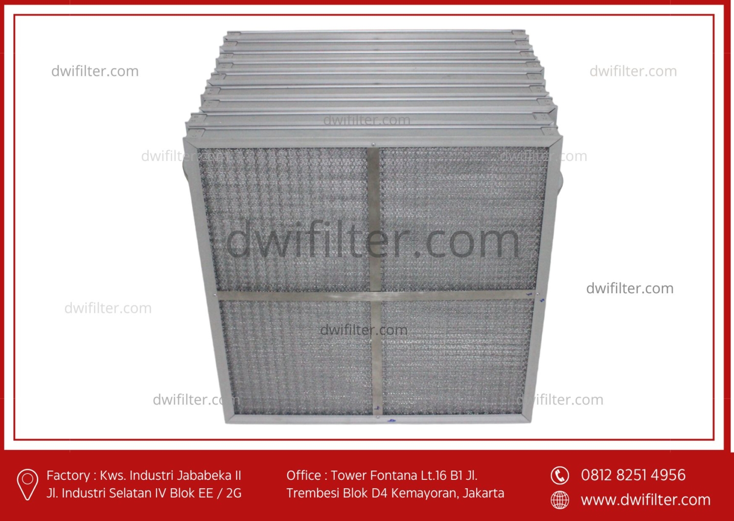 Panel Metal Mesh Filter AHU Stainless Steel Brand Dwi Filter - Produsen ...