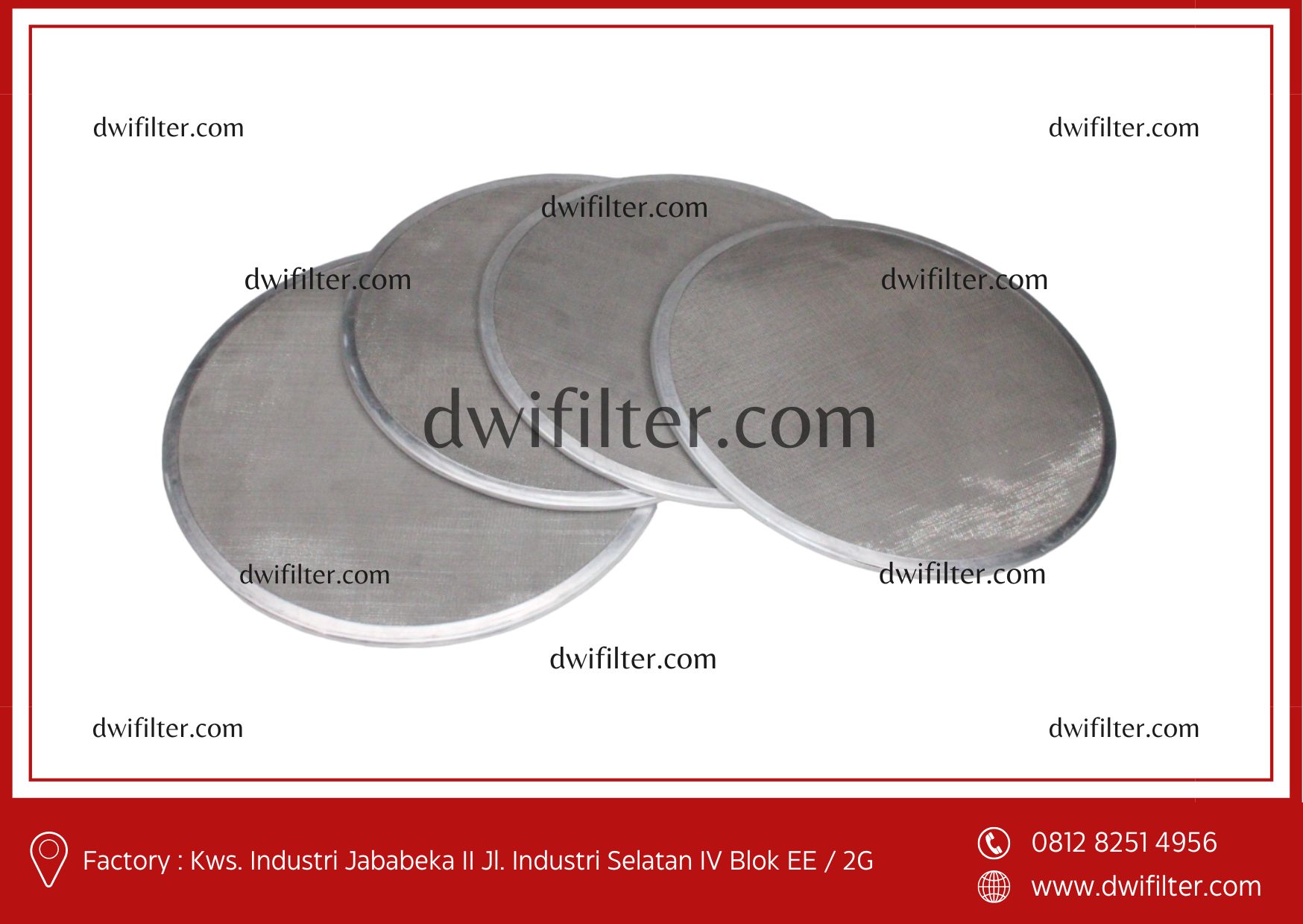 Durable Round Woven Wire Mesh Filter Disc - Produsen Filter Air, Pabrik ...