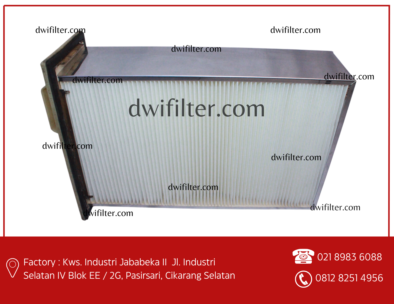 JUAL PREMIUM CUSTOM HEPA FILTERS FOR AHU AIR PURIFICATION BRAND DF JAYA ...